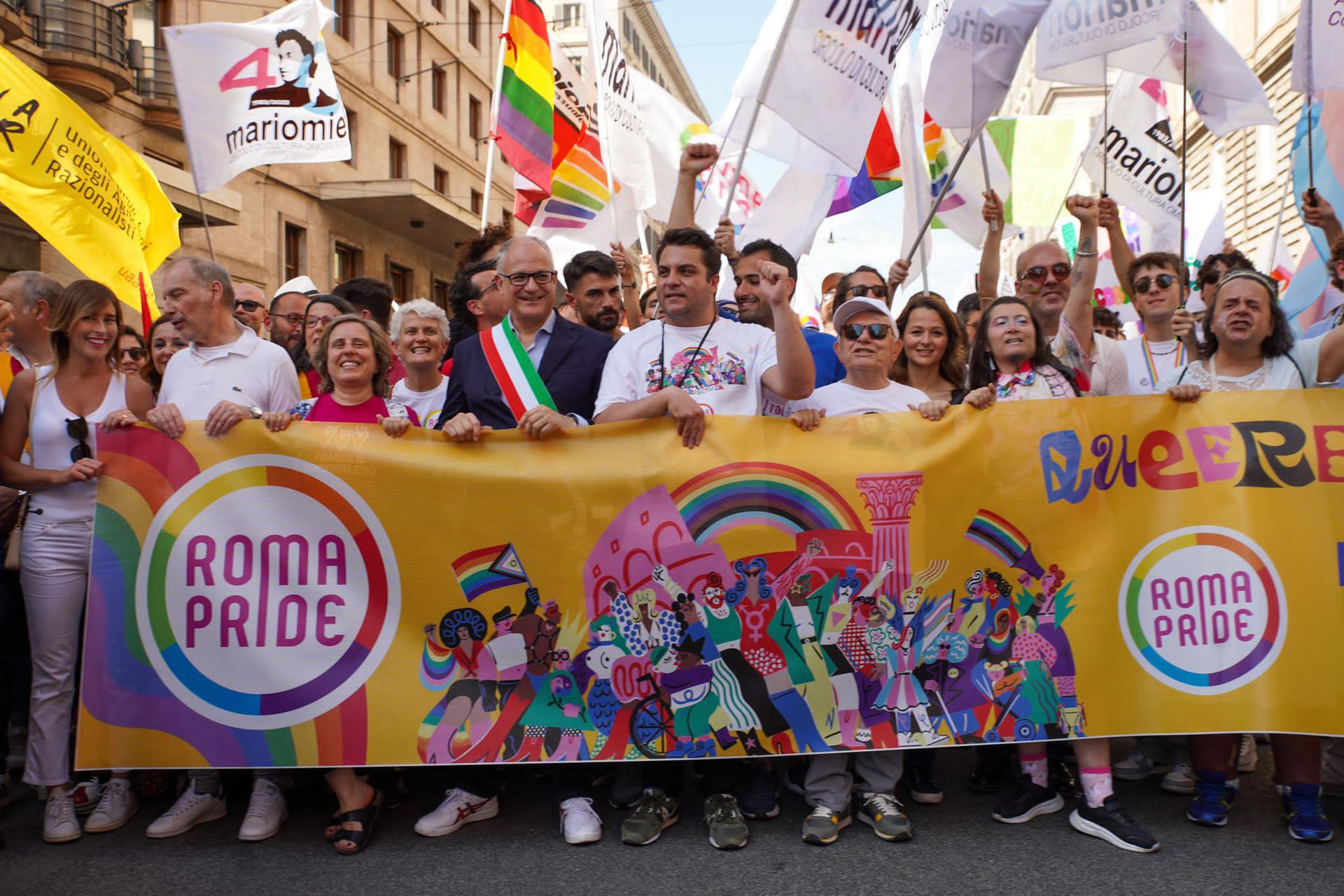 Roma Pride 2023, oltre un milione di persone per le strade